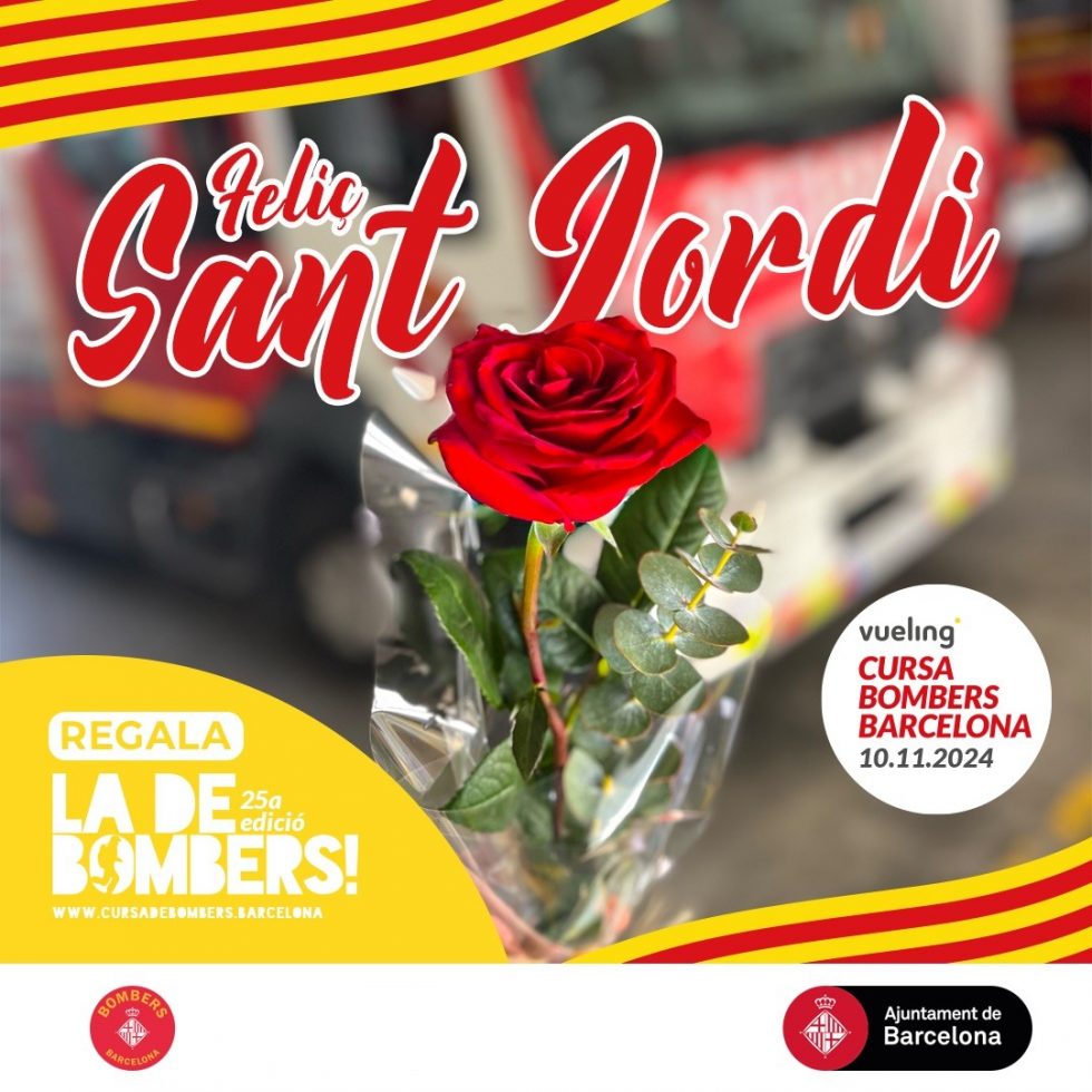 Sant Jordi: roses, llibres i La de Bombers